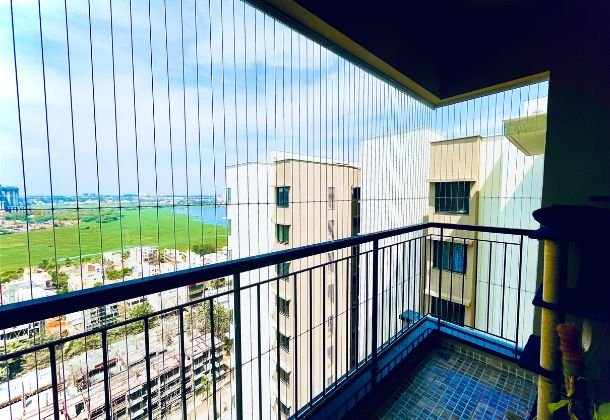 Invisible Grill for Balcony - SPL Bird Control Service
